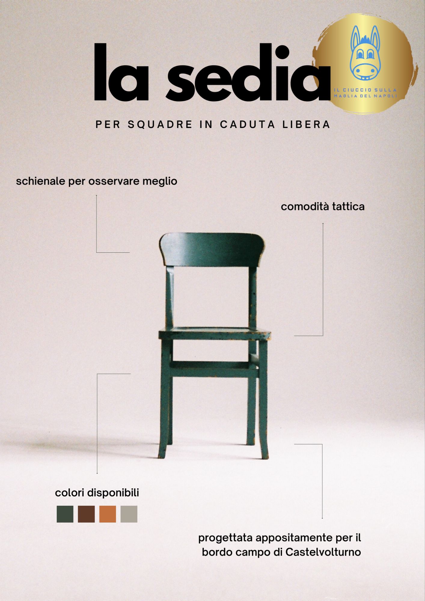 La sedia – Il Ciuccio sulla Maglia del Napoli